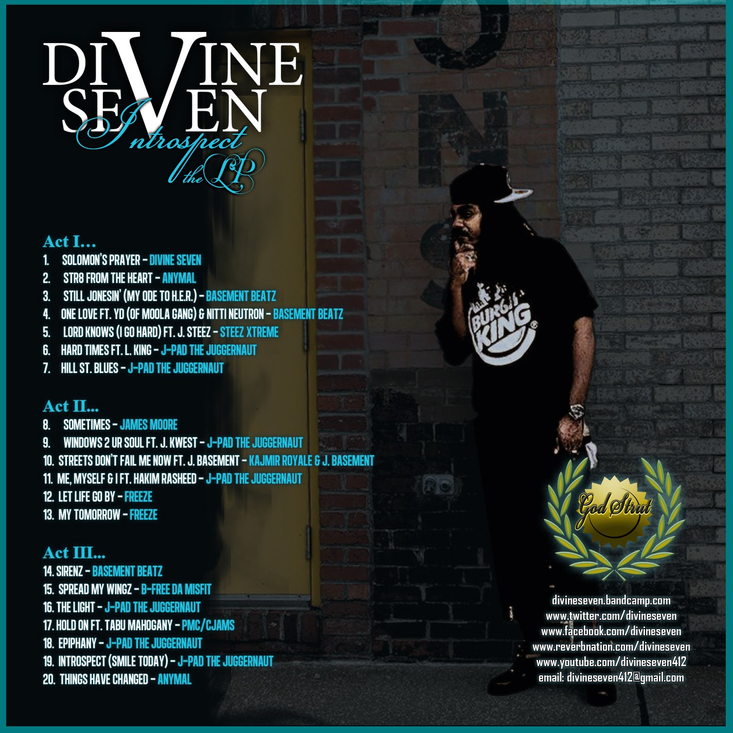 DiViNe SeVeN – The Introspect LP Cover – Fresh Air Flavor